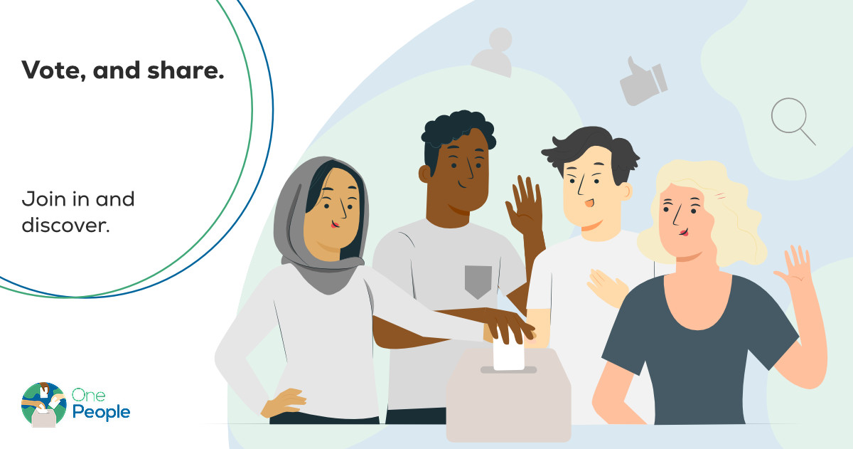 OnePeople: Vote, and share.